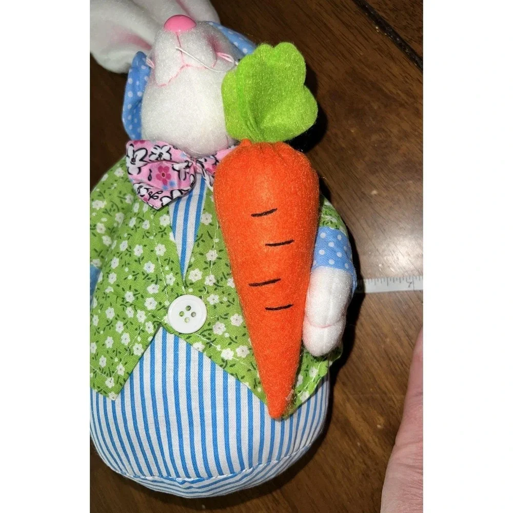 Toys | Vintage Pair Soft Sculpted Cloth Easter Bunny Dolls Plush ...